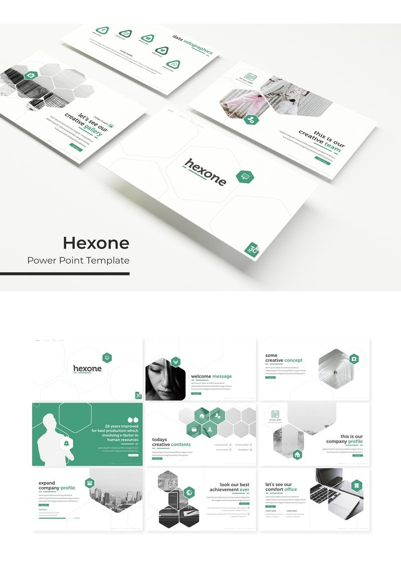 Hexone PowerPoint Template #95050