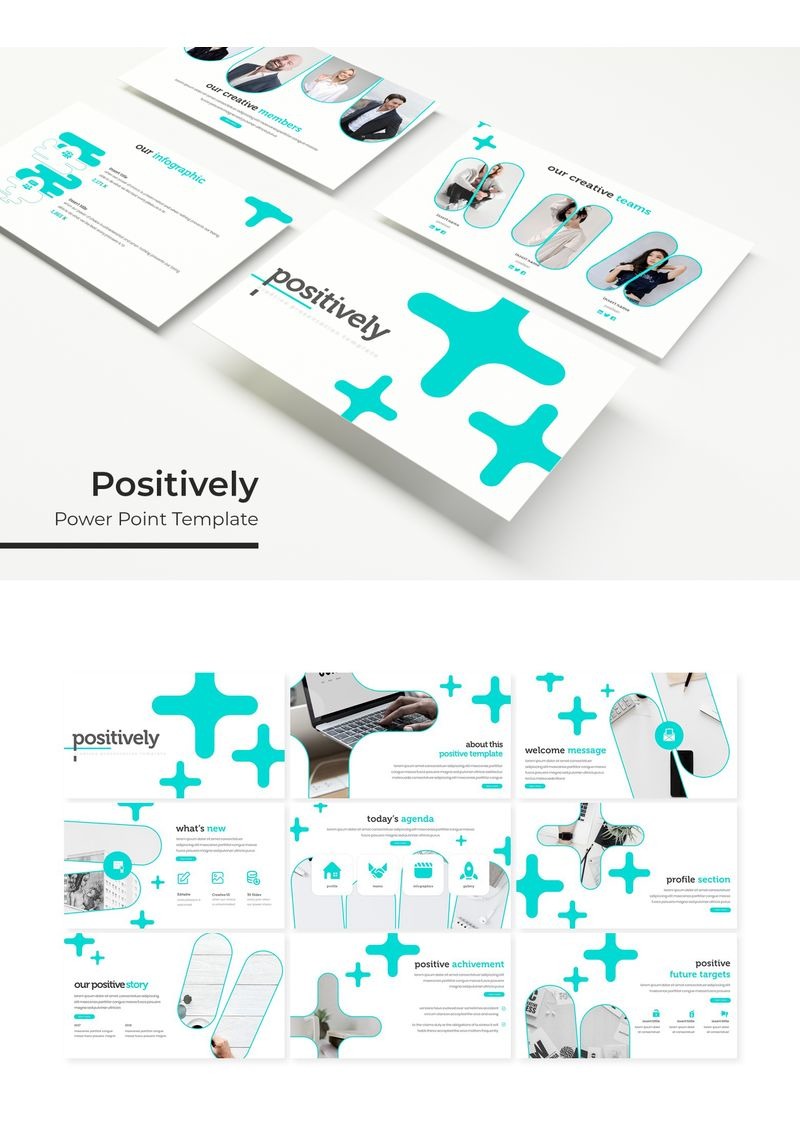 Positively PowerPoint Template #95047