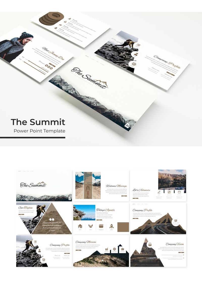 The Summit PowerPoint Template #95119