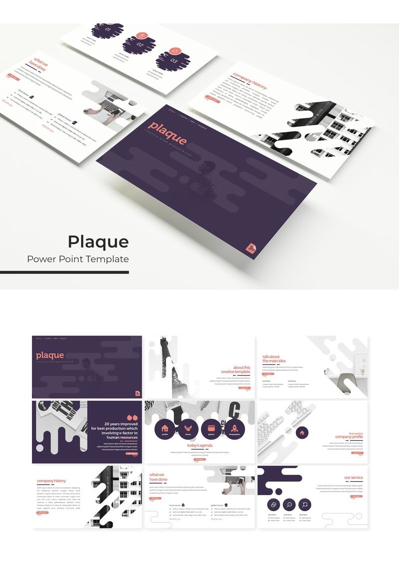 Plaque PowerPoint Template #95298