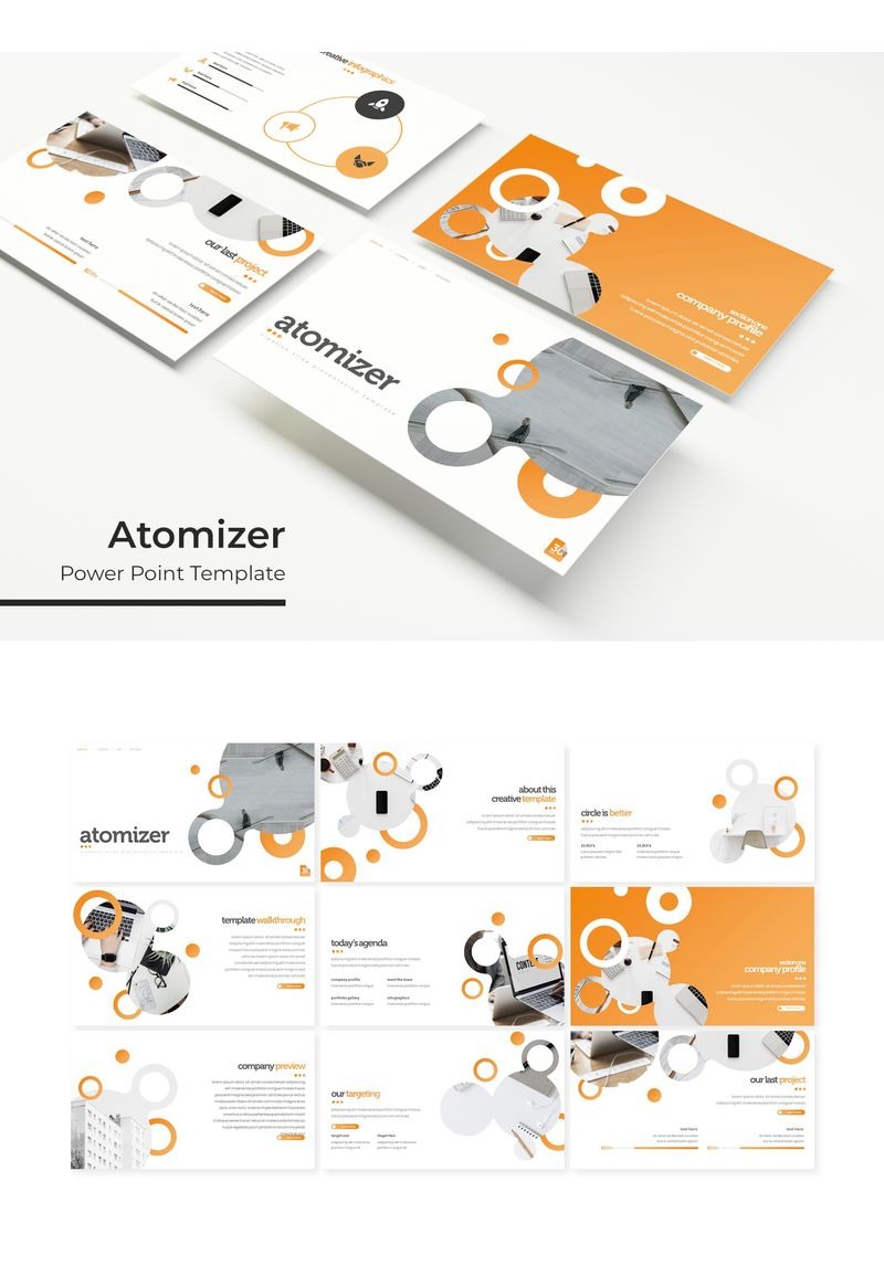 Atomizer PowerPoint Template #95302