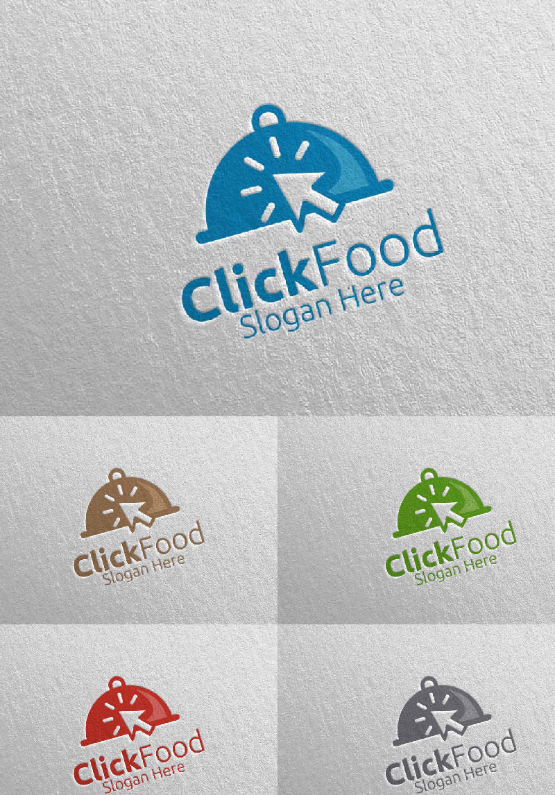 Click Food for Restaurant or Cafe 46 Logo Template #95438