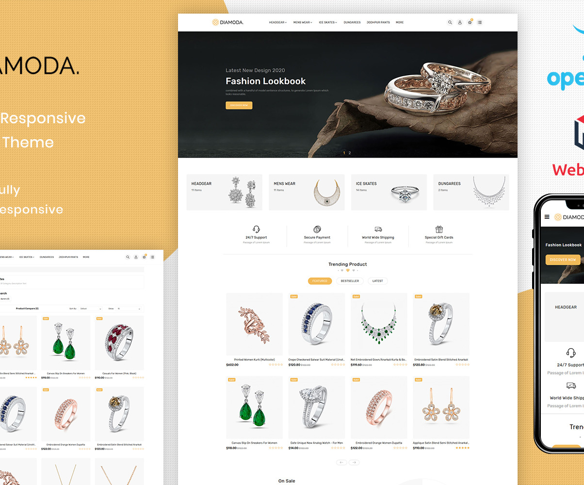Jewellery Multipurpose Responsive OpenCart Store By Webibazaar ...