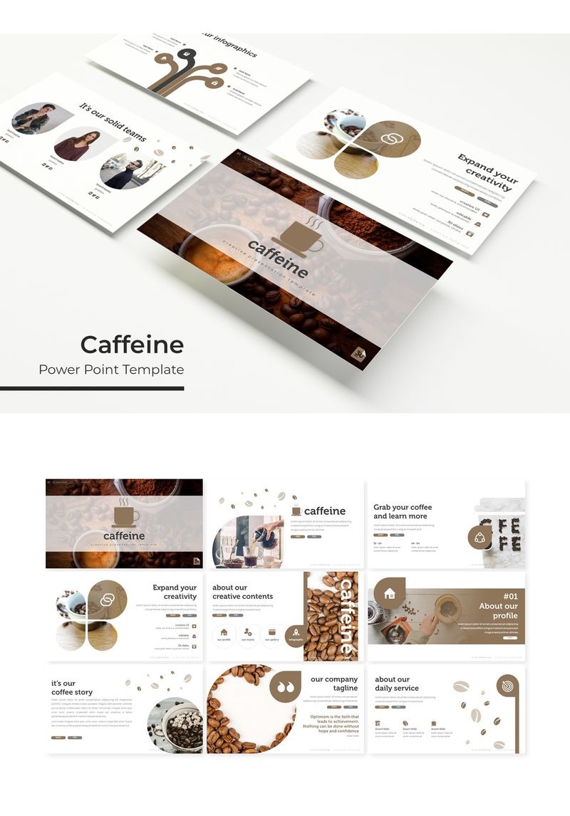 Caffeine PowerPoint Template #95618