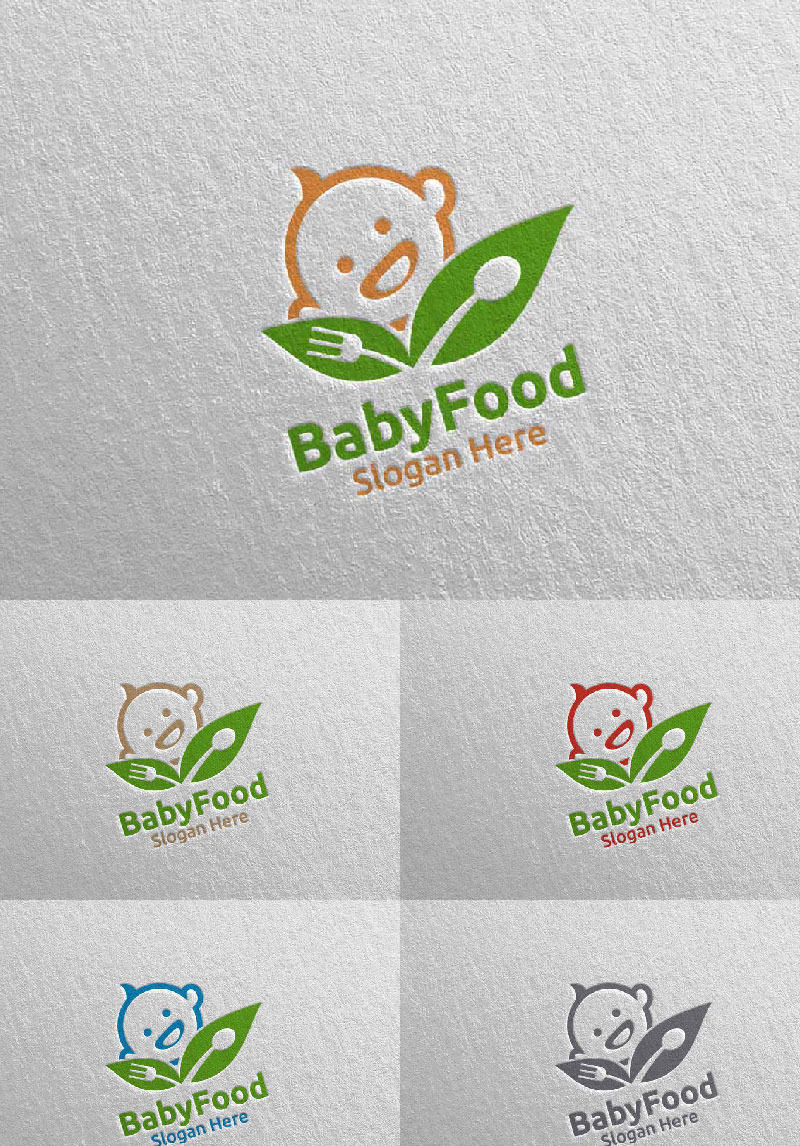 Baby Food for Nutrition or Supplement Concept 75 Logo Template #95764