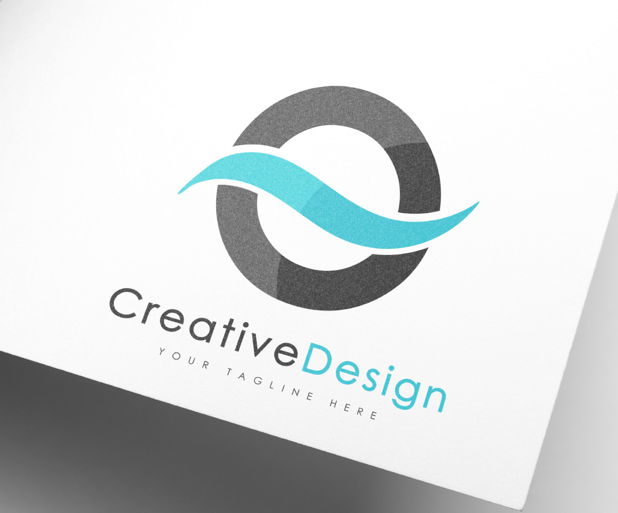 Creative O Letter Blue Wave Design Vol-02 Logo Template #95751