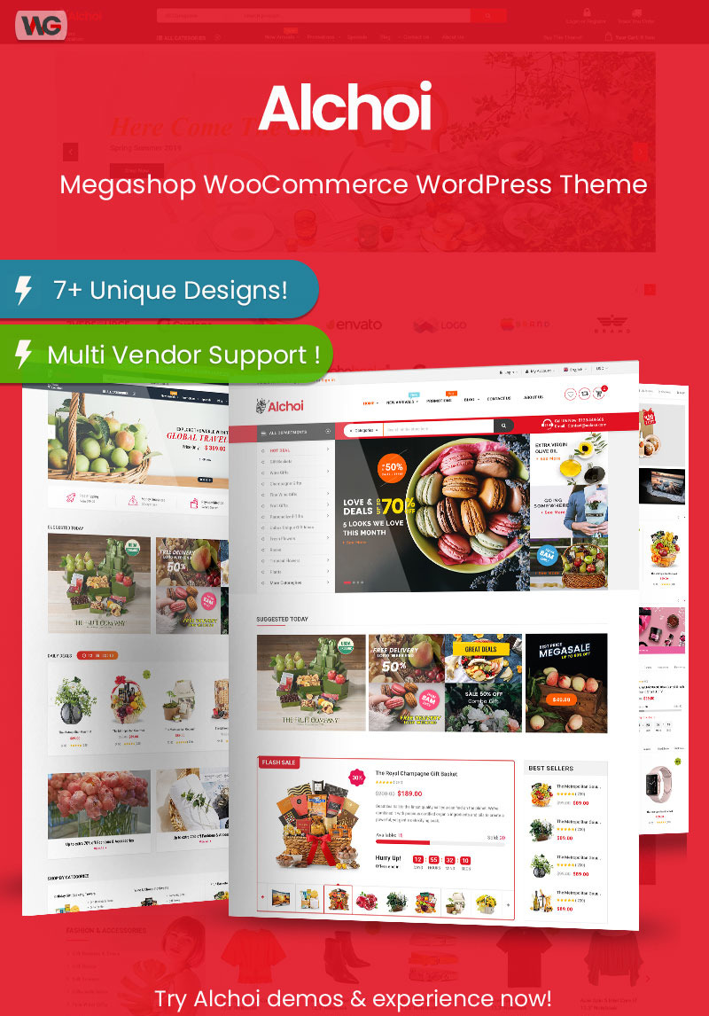Megastore WooCommerce Theme for any Marketplace - Alchoi