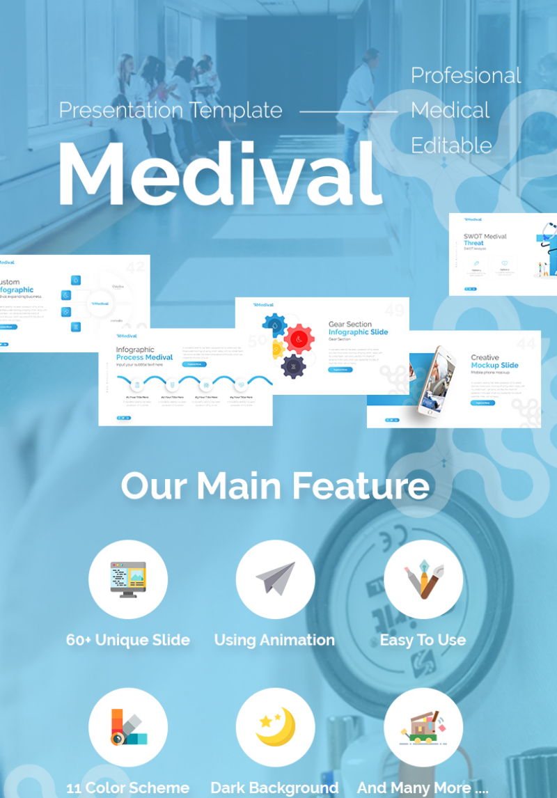 Medival Health Presentation Fully Animated PowerPoint Template #95974