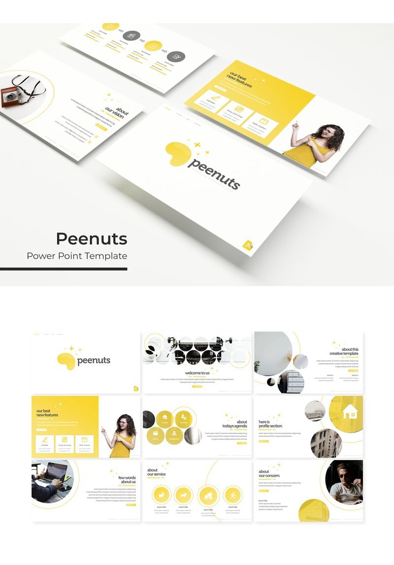 Peenuts PowerPoint Template #96160