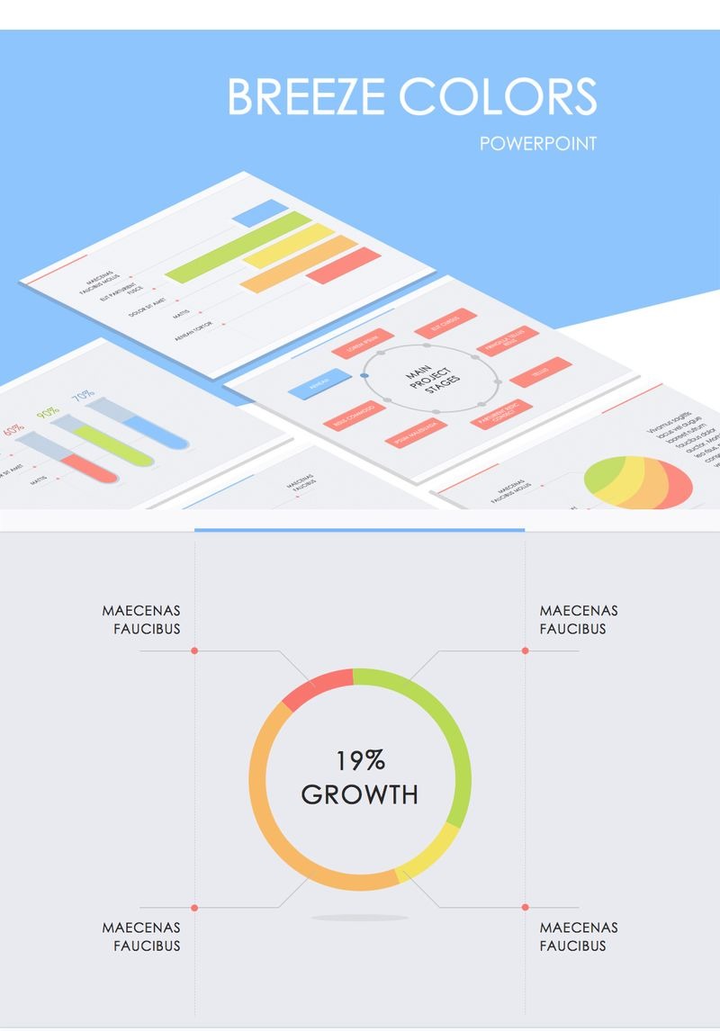 Breeze Colors PowerPoint Template #96355