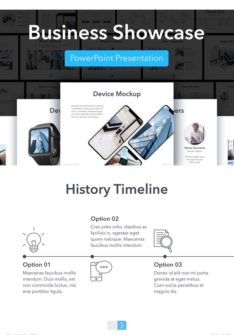 Business Showcase PowerPoint Template #96352