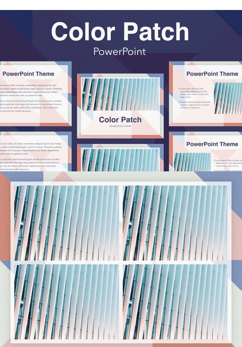 Color Patch PowerPoint Template #96342