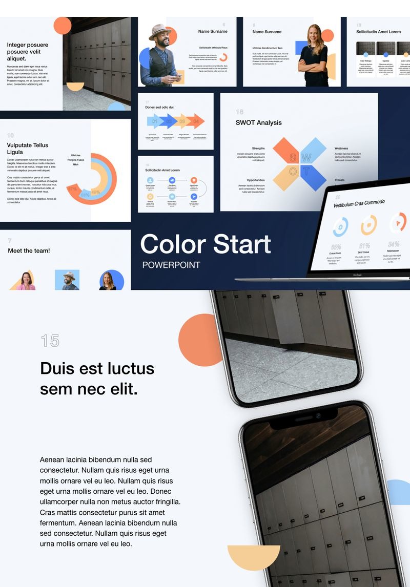 Color Start PowerPoint Template #96340