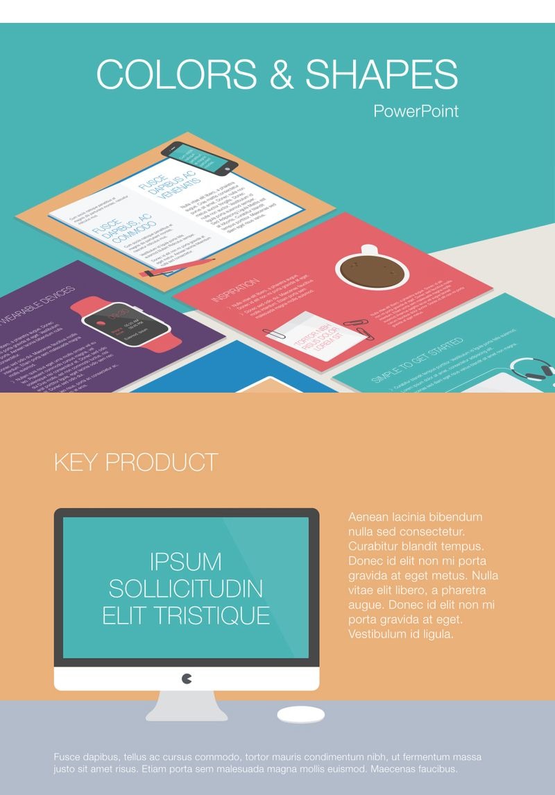 Colors & Shapes PowerPoint Template #96339