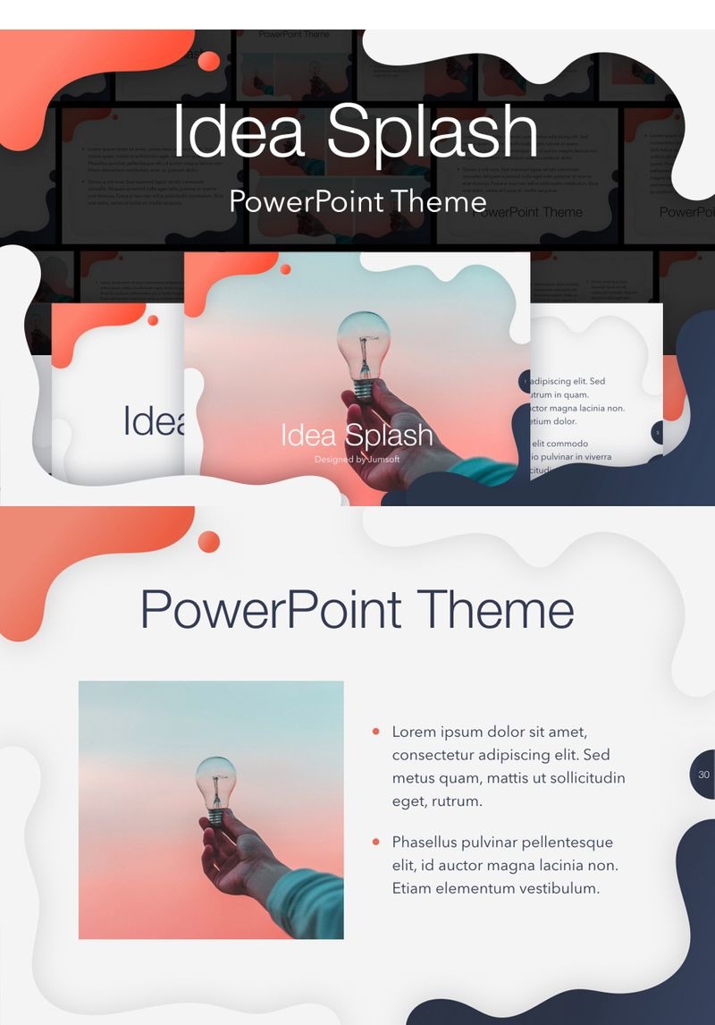 Idea Splash PowerPoint Template #96599