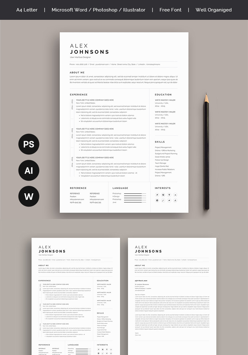 Alex Johnson Resume Template #96792