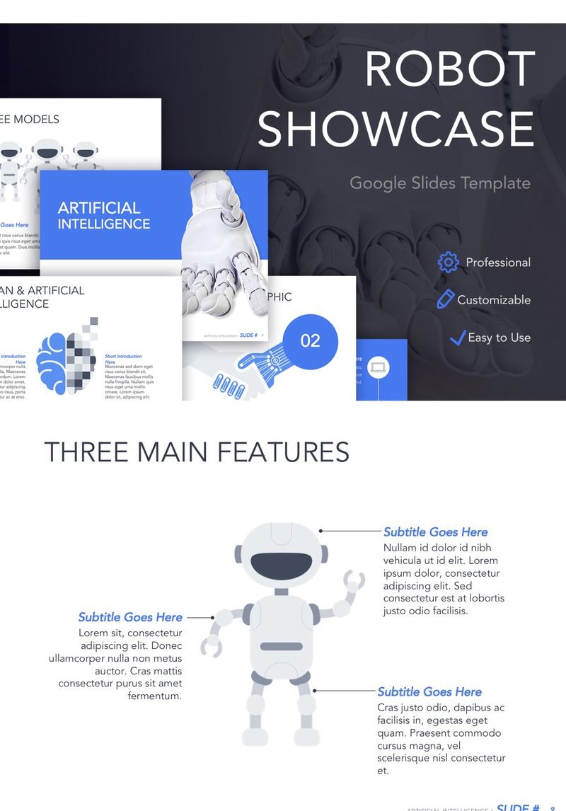 Robot Showcase Google Slides #96763