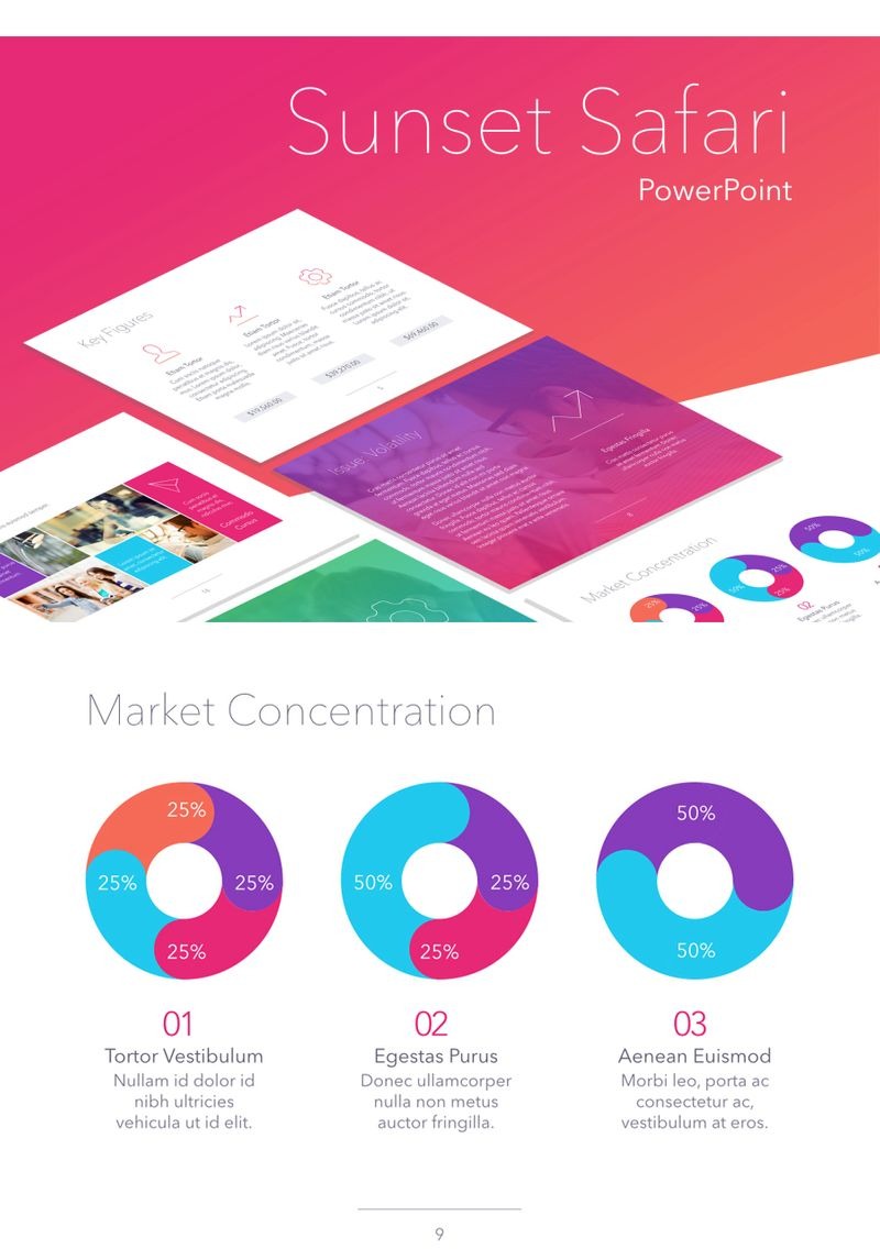 Sunset Safari PowerPoint Template #96731