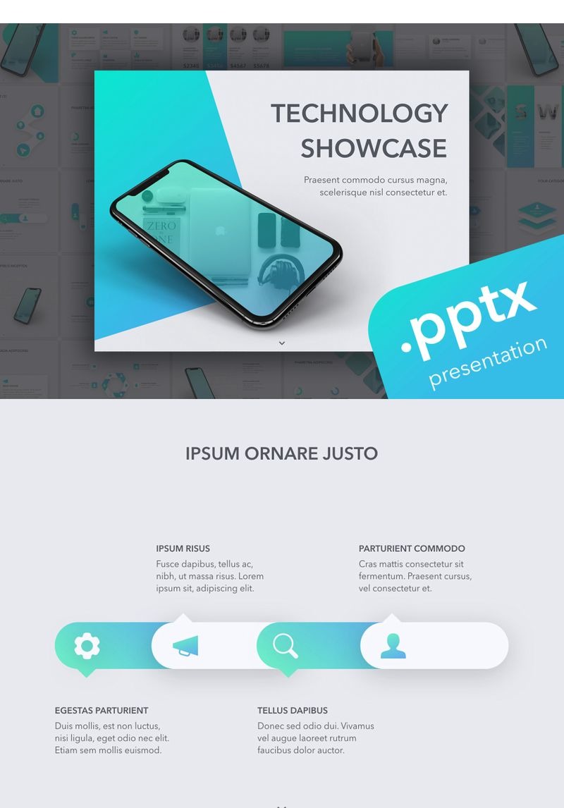 Technology Showcase PowerPoint Template #96729