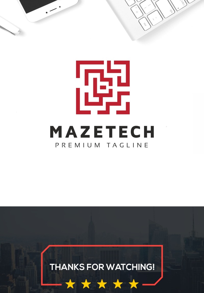 Maze Tech Logo Template #96885