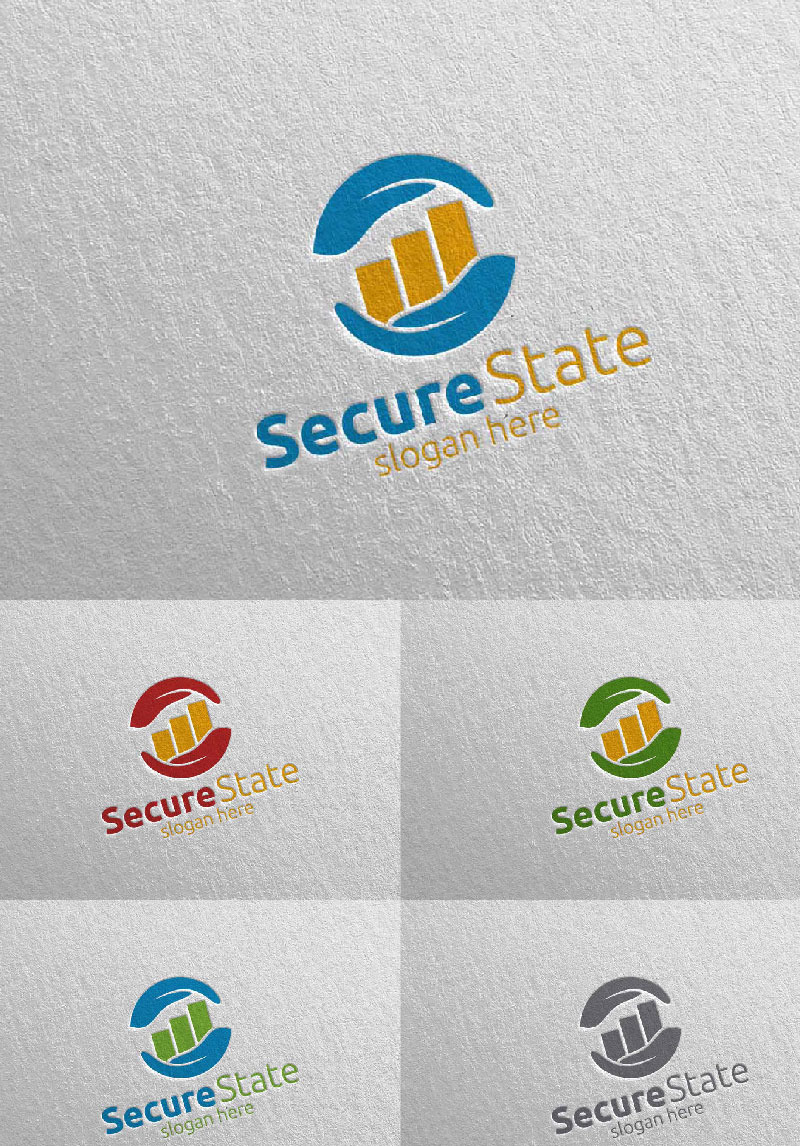 Secure Marketing Financial Advisor Design 30 Logo Template #96888