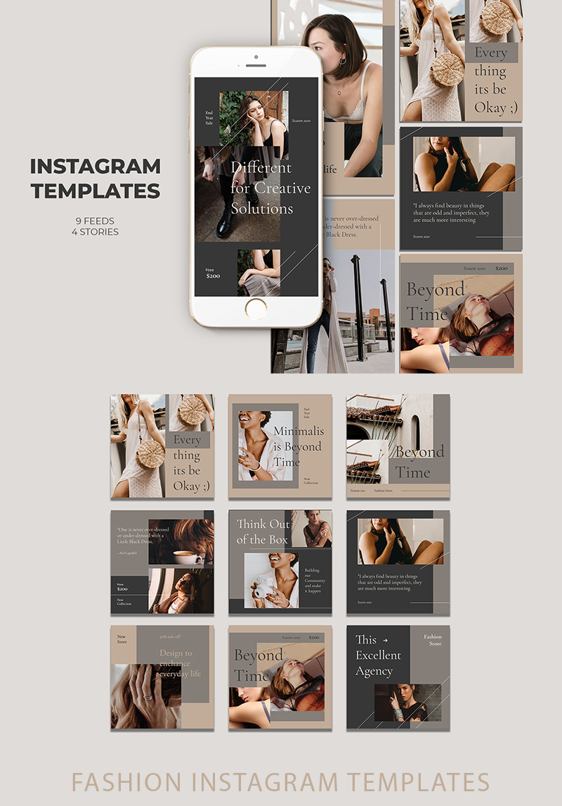 Beyond Time Instagram Templates Social Media #97432