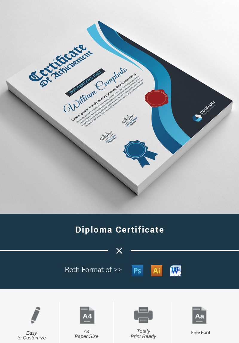 Diploma Certificate Template #97441
