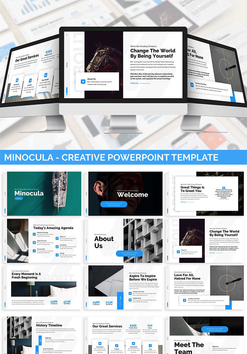 Minocula - Creative PowerPoint Template #97683
