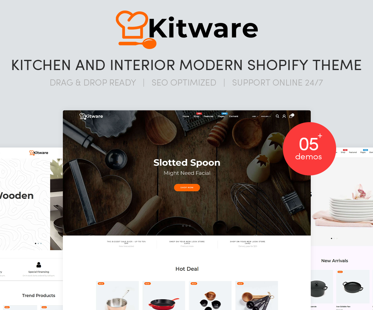 Kitware - Kitchen & Interior Design Modern Shopify Theme #98135