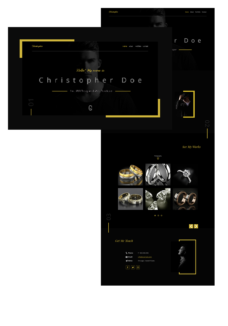 Chris-Black PSD Template #98412