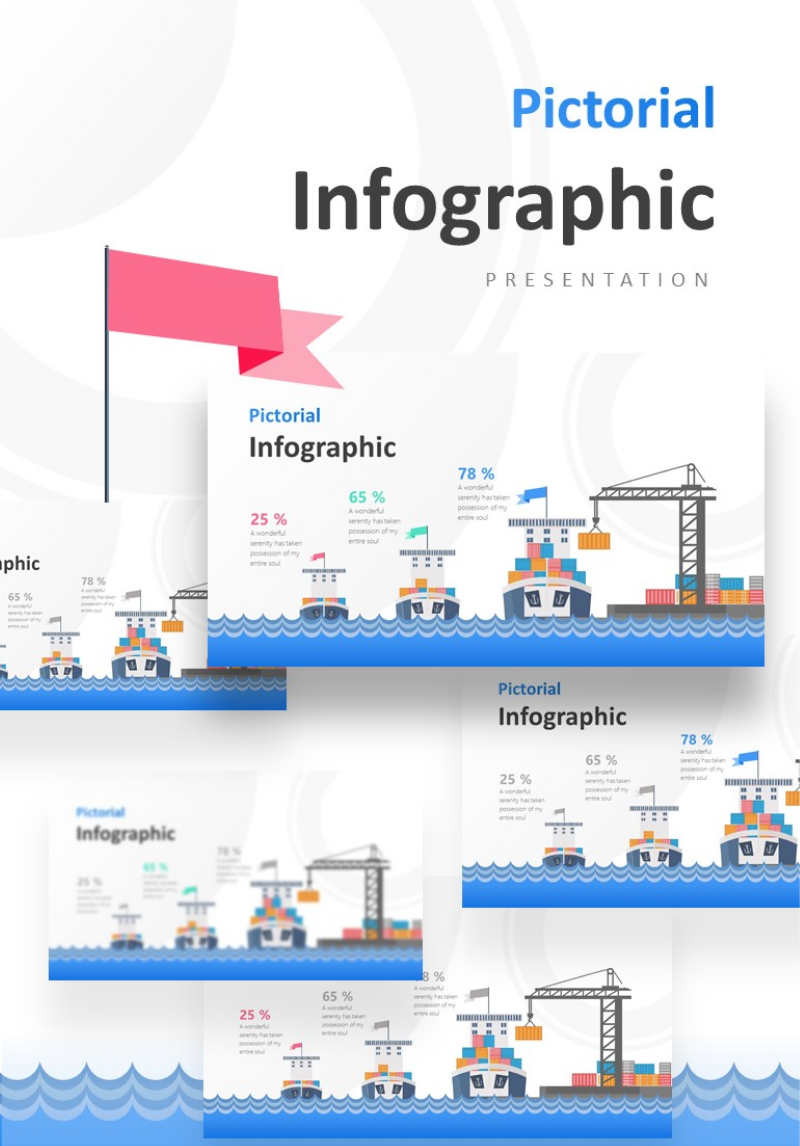 Cargo Ship for Logistics Delivery Presentation PowerPoint Template #98564