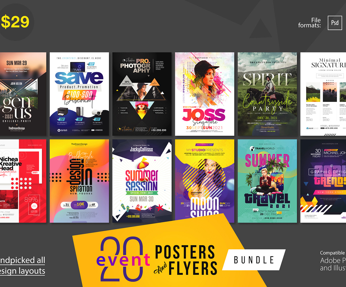 Event poster, event flyer, creative agency, agency poster, design ...