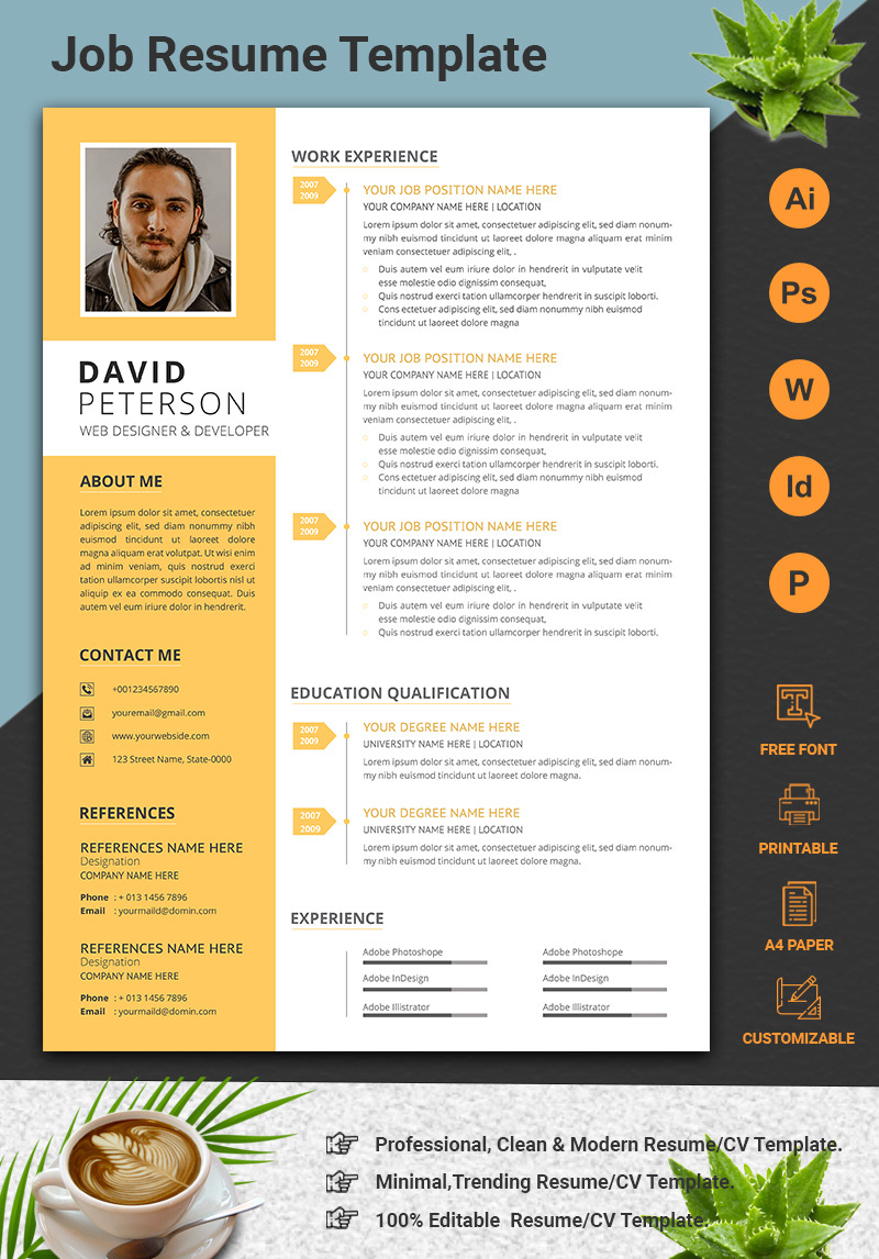 Word CV Resume Template #99024