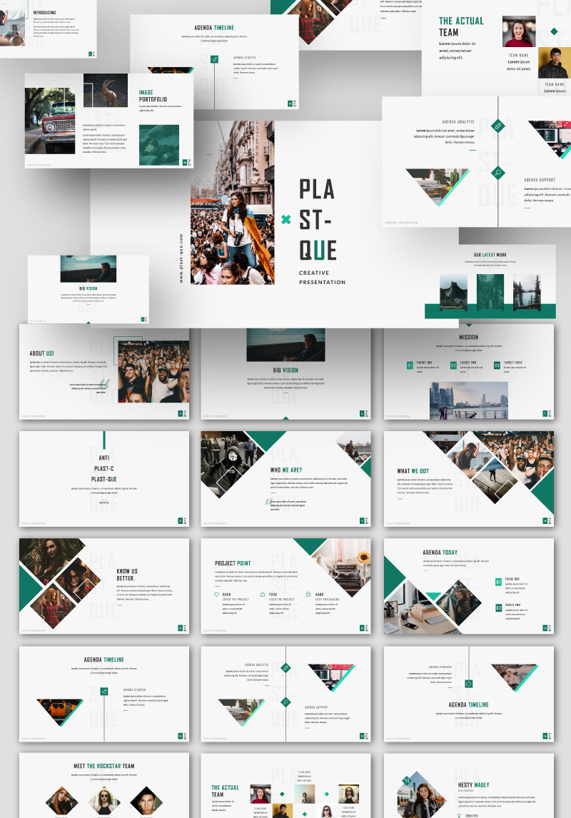 PLASTIQUE PRESENTATION PowerPoint Template #99296