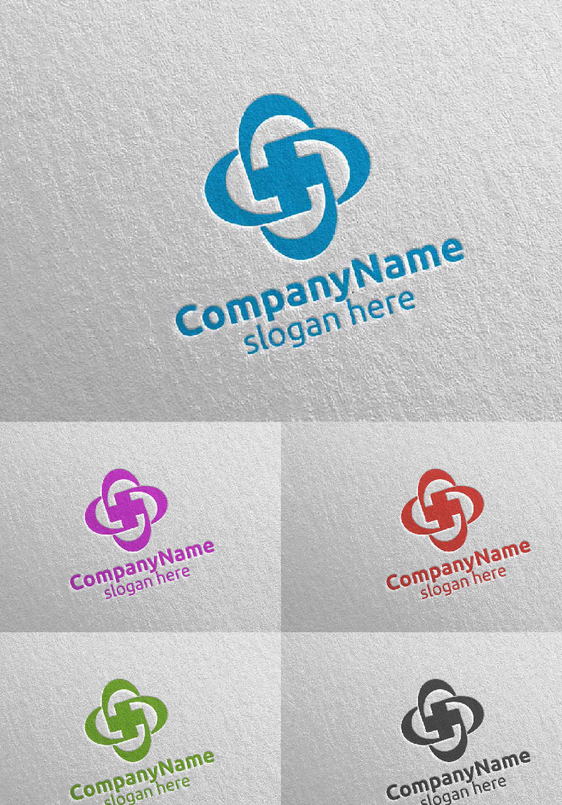 Cross Medical Hospital Design 23 Logo Template #99672