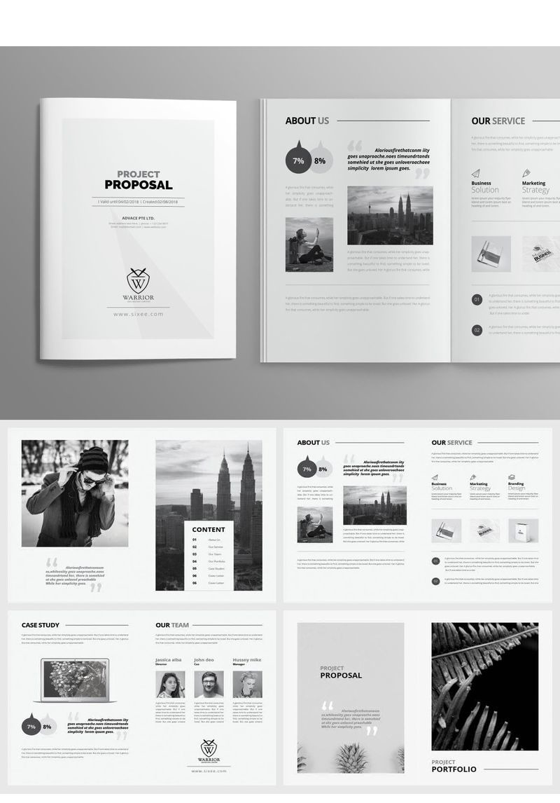 Minimal Proposal Corporate Identity Template #99739