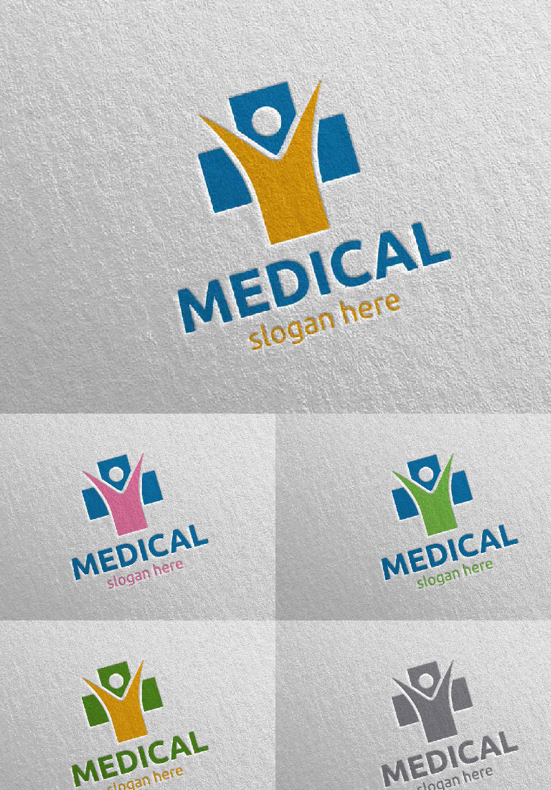 Cross Medical Hospital Design 71 Logo Template #99947