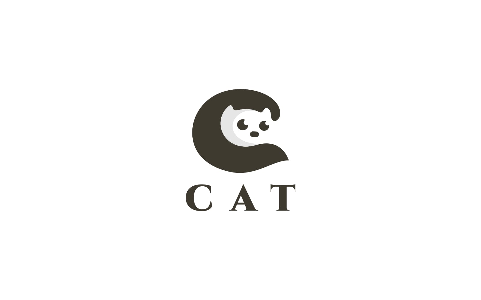 Download C Letter Cat Logo Template - Шаблон логотипа на тему графика