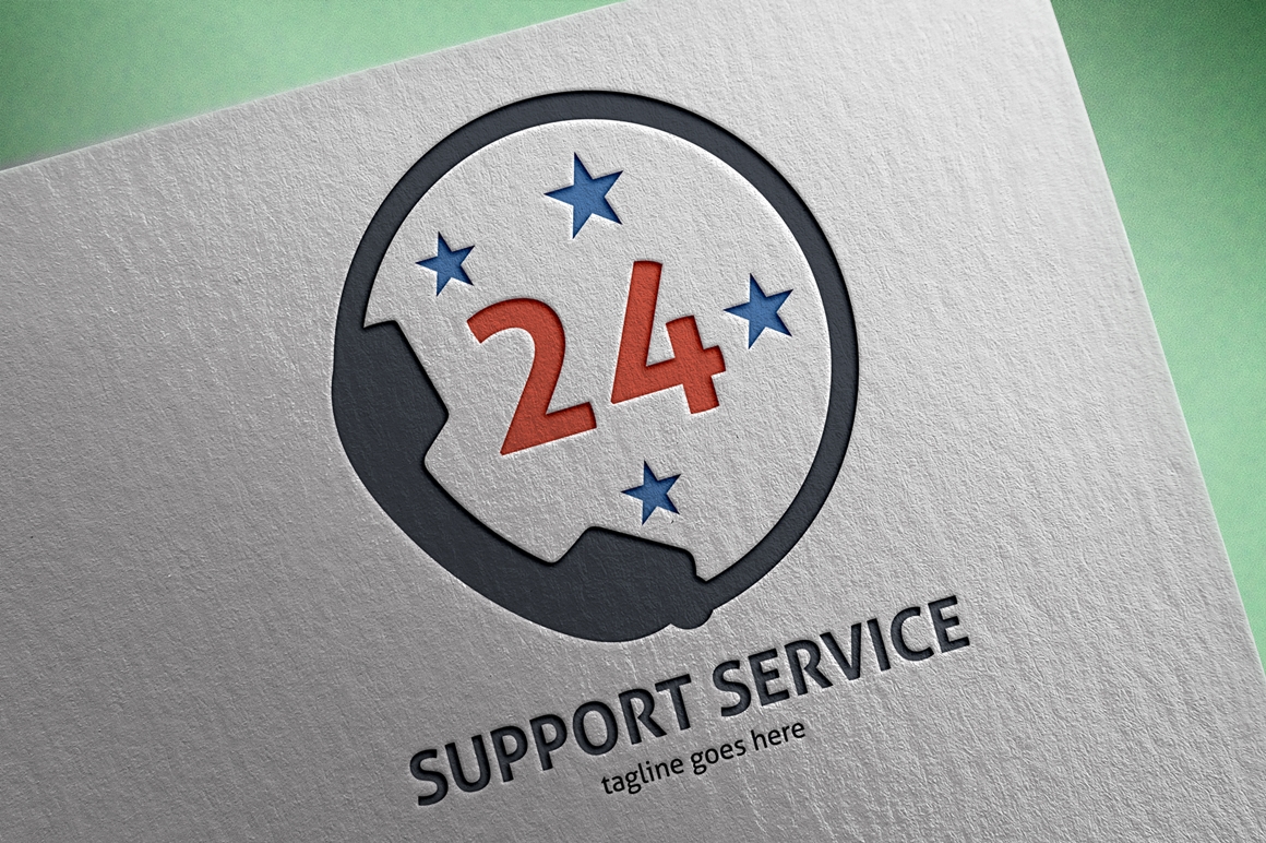 Download Support Service Logo Template - Шаблон логотипа на тему графика