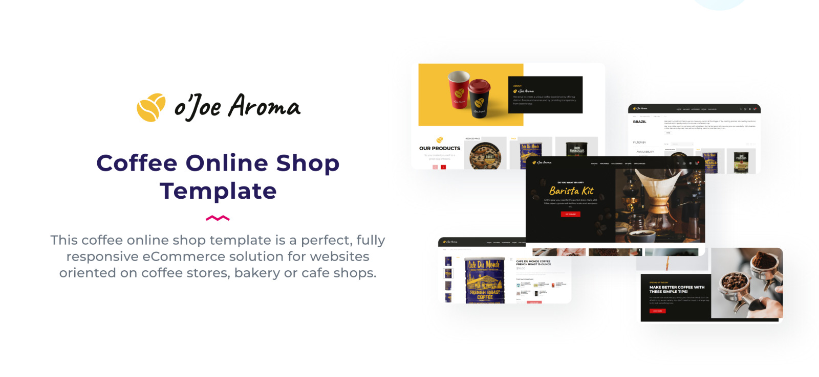 O`Joe Aroma - Coffee Online Shop Template PrestaShop Theme