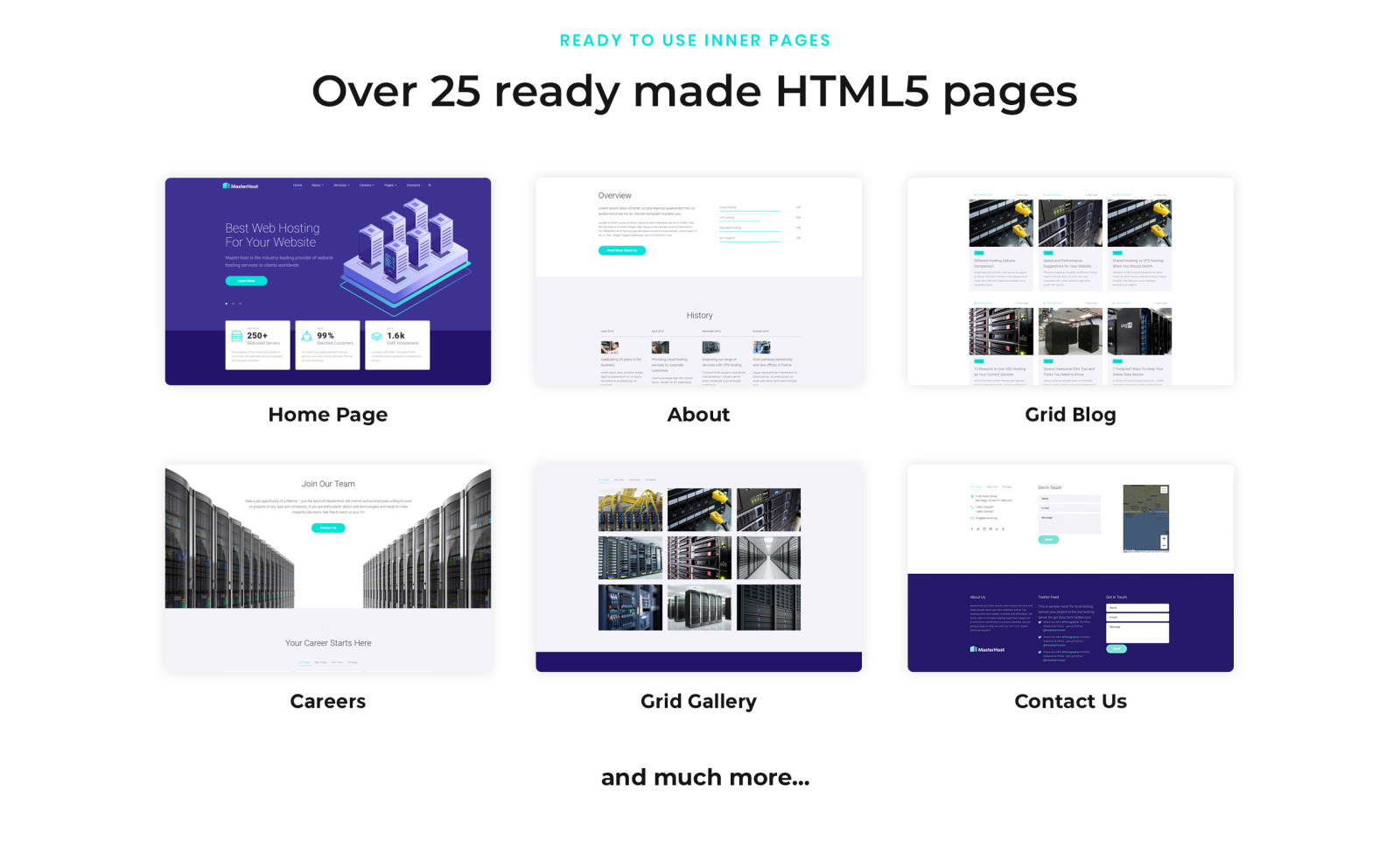 MasterHost - Hosting Multipage Clean HTML Bootstrap Website Template