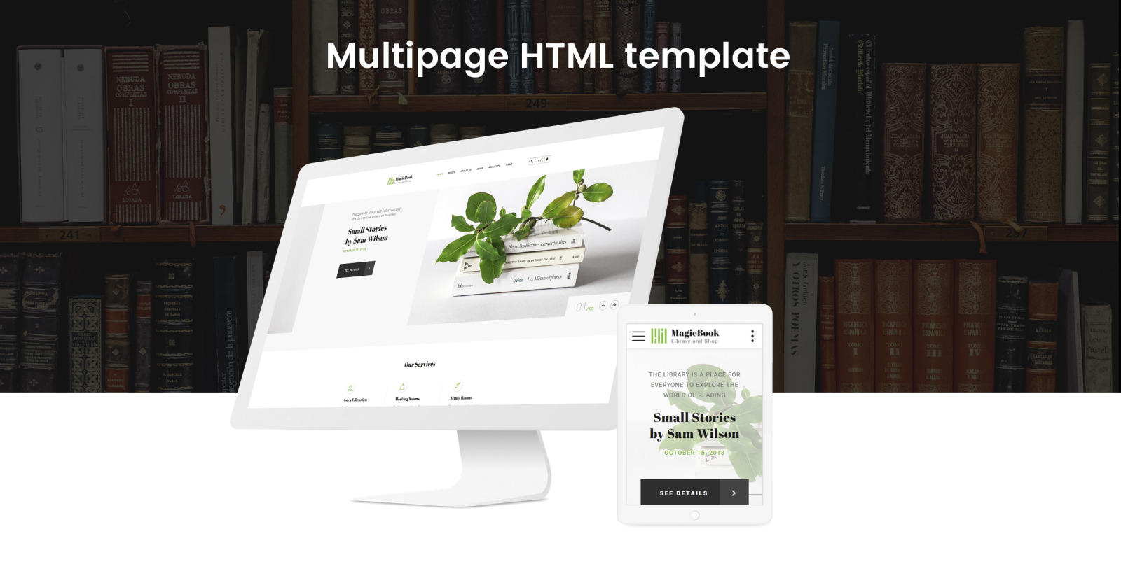 MagicBook - Library & Shop HTML5 Website Template