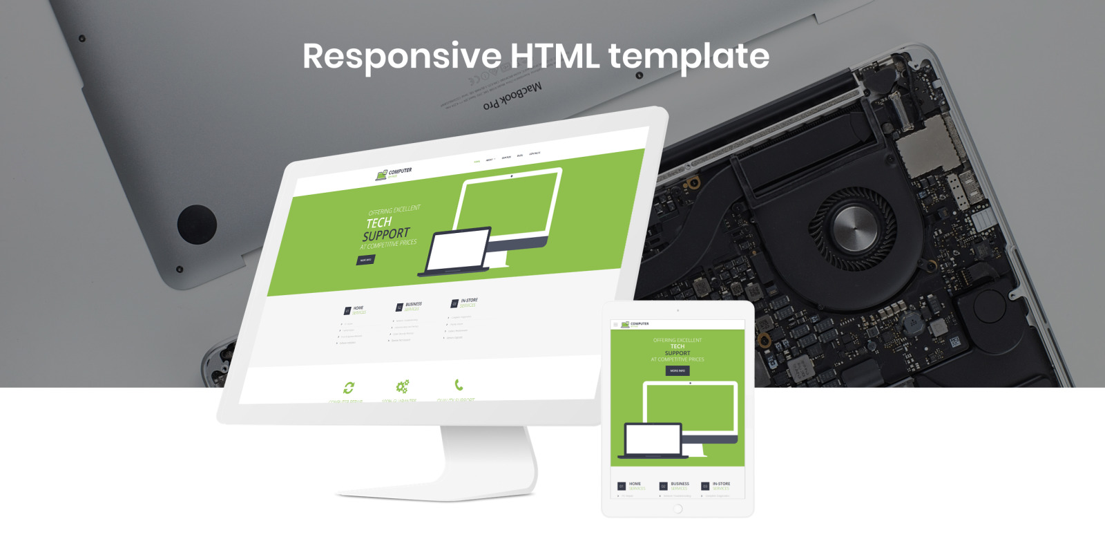 Computer Repair - Electronics & Gadgets Responsive HTML Website Template