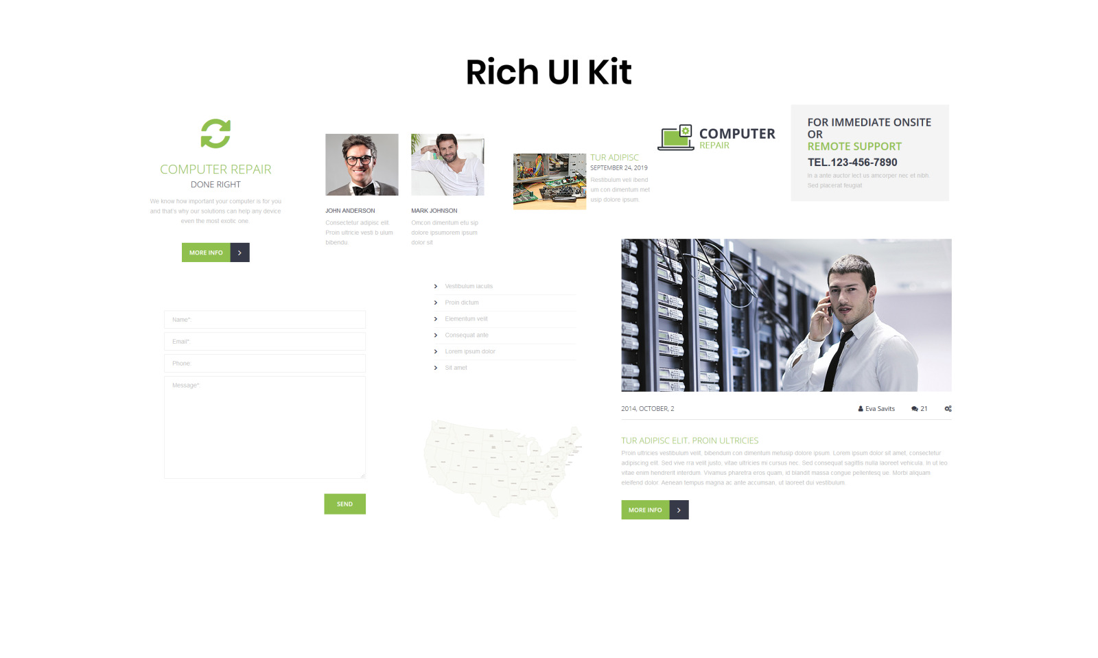 Computer Repair - Electronics & Gadgets Responsive HTML Website Template