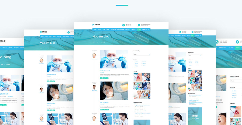 Dentistry Responsive Website Template - TemplateMonster