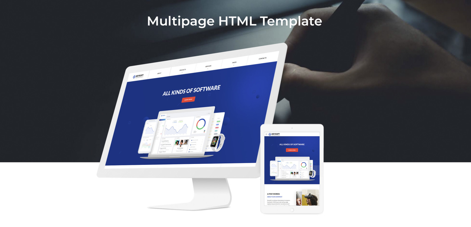 Keysoft - Software Company Creative Multipage HTML Website Template