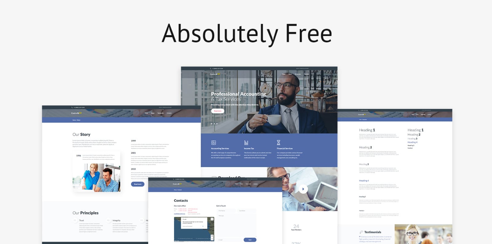 Modèle de site Web PRO gratuit #51576 - TemplateMonster