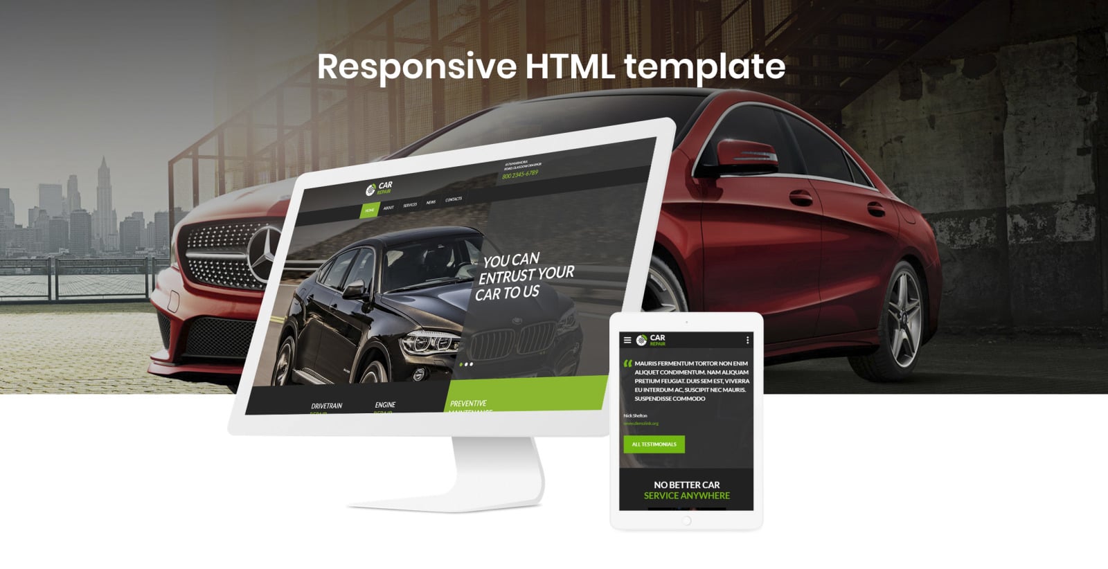 Car Repair - Auto Service Responsive Creative HTML Website Template
