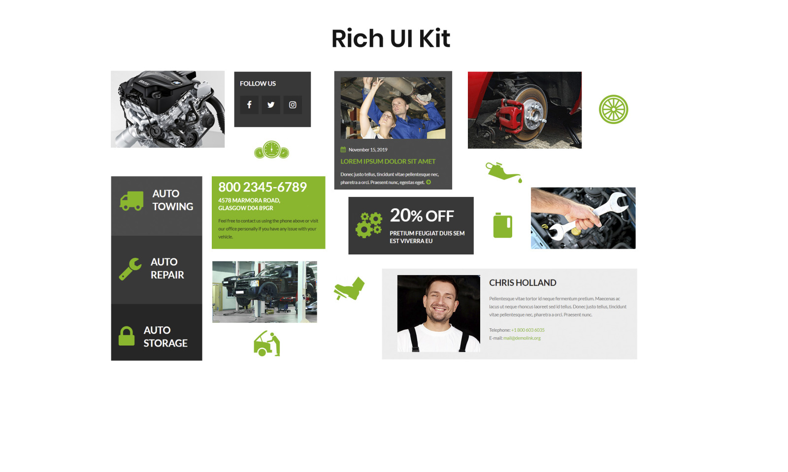 Car Repair - Auto Service Responsive Creative HTML Website Template