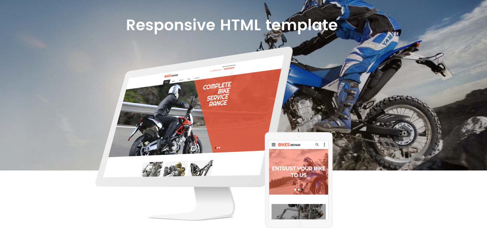 Bikes Repair - Motorcycles Repair & Service Responsive Clean HTML ...